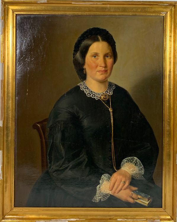1864 Antikes Portrait Gemälde von einer Dame unleserlich Sig (Gebraucht) in Root für CHF 260 ...