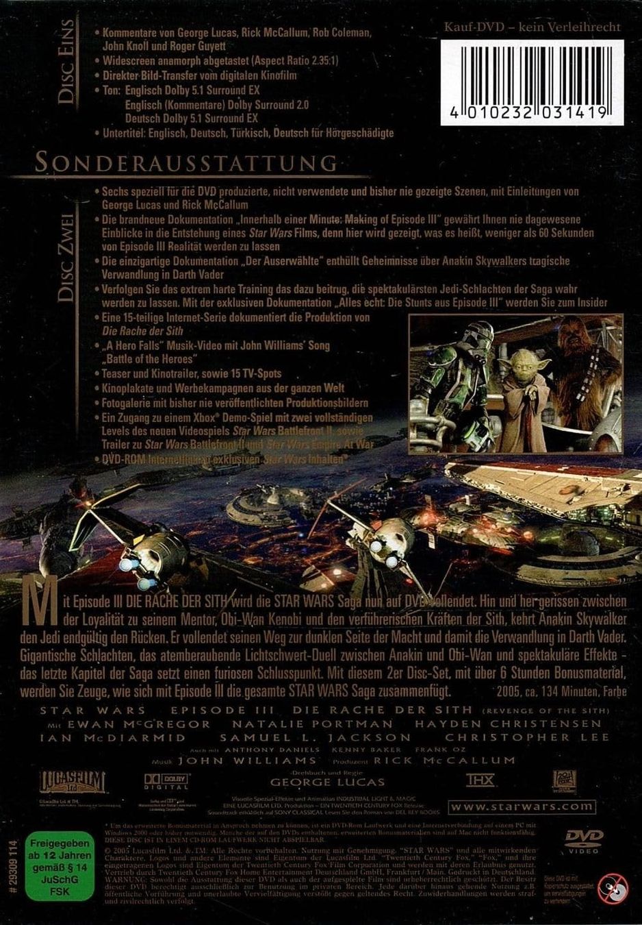 DVD Star Wars: Episode III - Die Rache der Sith (Gebraucht) in Heimberg ...