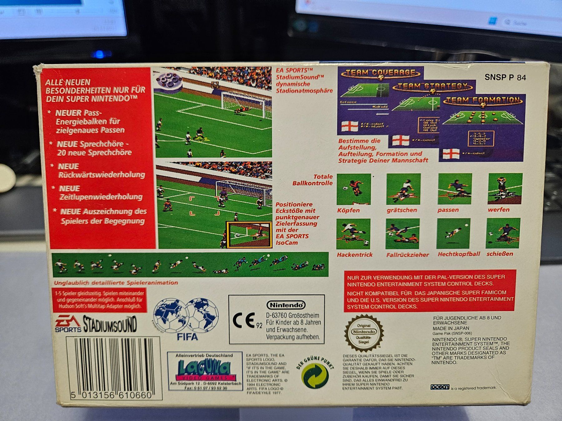 FIFA International Soccer Super Nintendo - Top Zustand! (Gebraucht) in ...