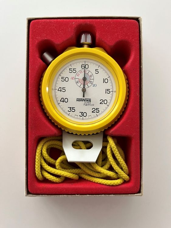 Chronomètre / Stoppuhr (Herwins super hattrick), Swiss made (Gebraucht ...
