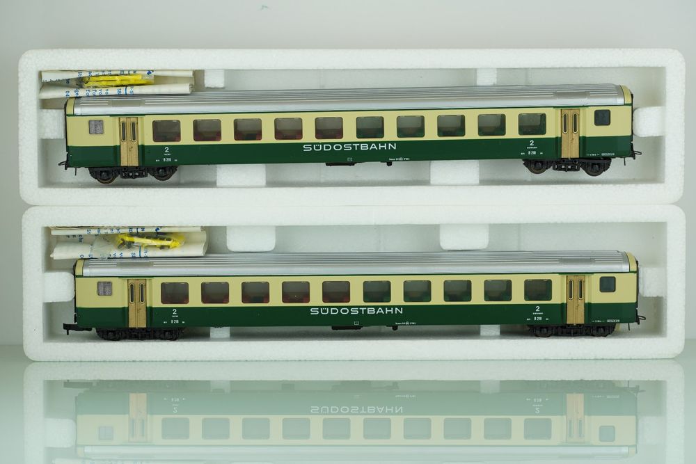 2x Roco 4239C: Personenwagen Südostbahn 2. Klasse | Kaufen auf Ricardo