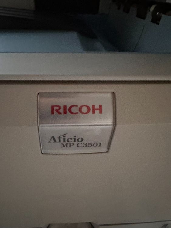 Drucker Ricoh MP C3501 (Gebraucht) in Wil für CHF 20 – nur Abholung auf Ricardo kaufen