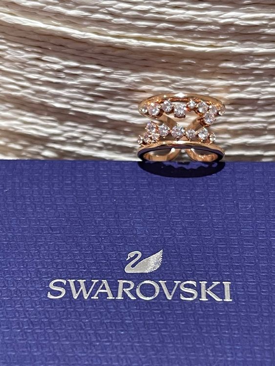 SWAROVSKI RING GOLD WEISS GR. 55 WOW FUNKELTRAUM | Kaufen auf Ricardo