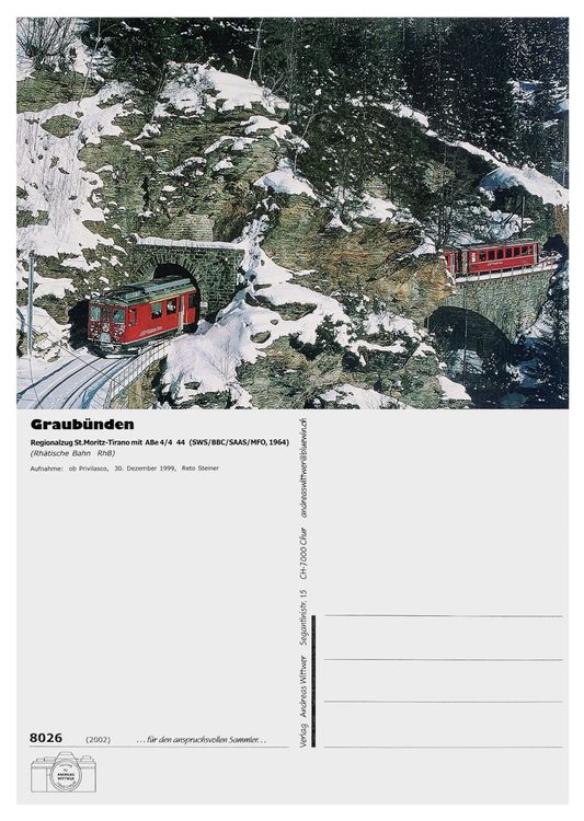 Privilasco Poschiavo Bernina Rhätische Bahn RhB ABe 4/4 44 (Neu (gemäss Beschreibung)) in Bern ...