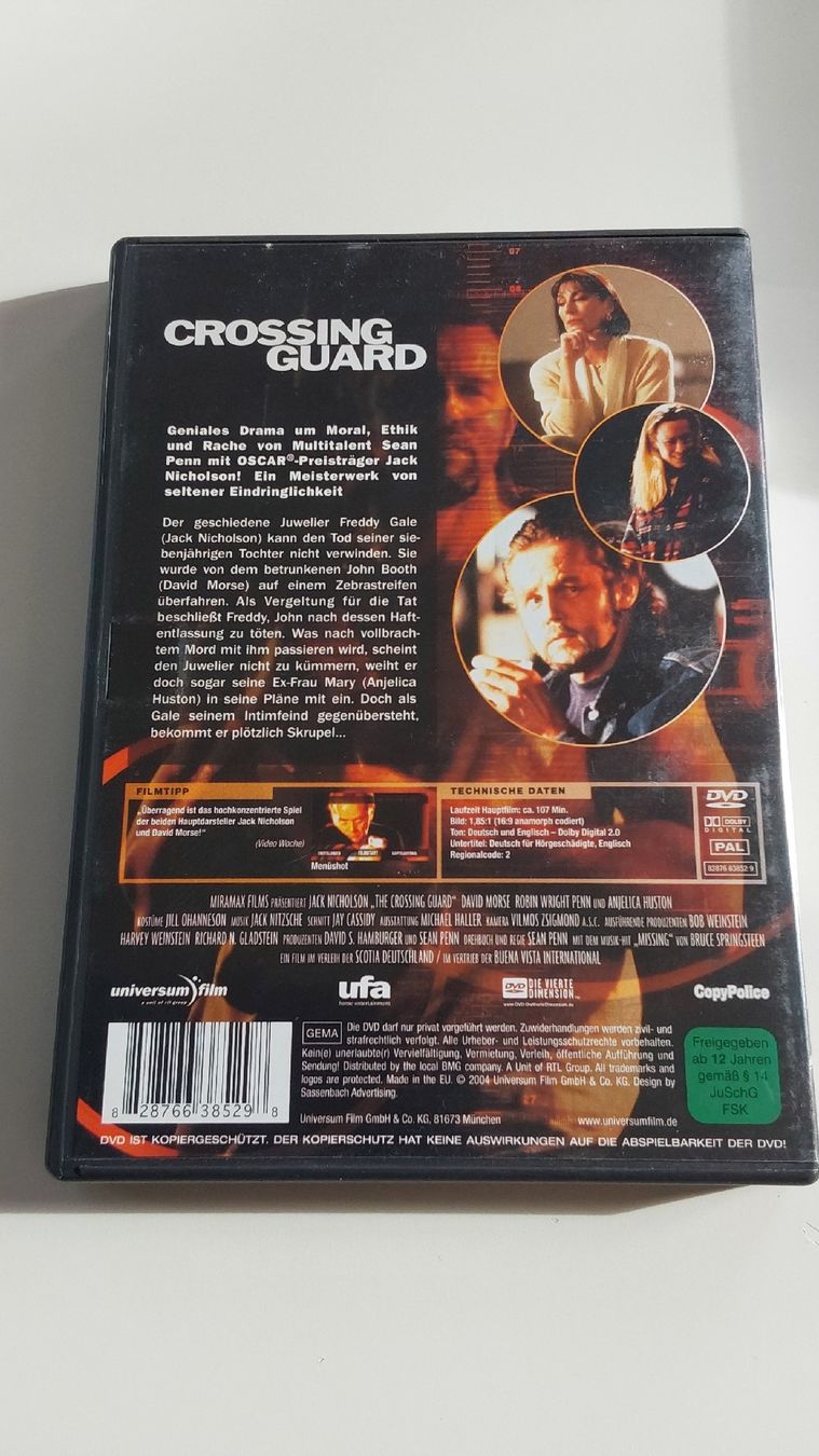 Crossing Guard - Jack Nicholson DVD - Top Zustand! (Gebraucht) in Worb ...