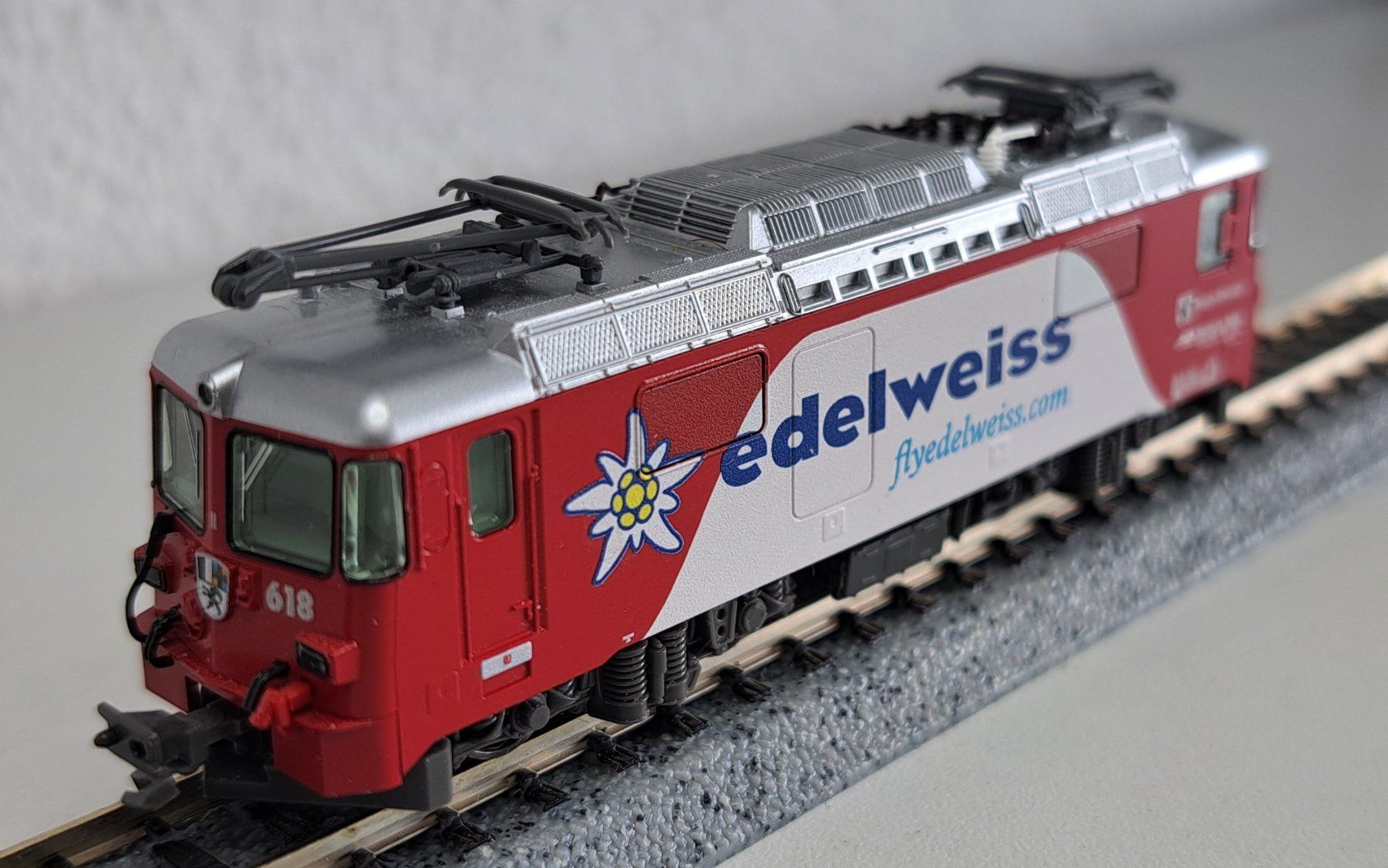 RhB Ge 4/4 II Edelweiss Bergün 618 Analog Spur N Rarität EVP (Gebraucht ...