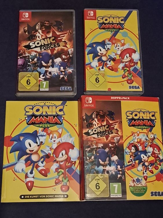 Doppelpack Sonic forces, Sonic mania plus , booklet. | Kaufen auf Ricardo