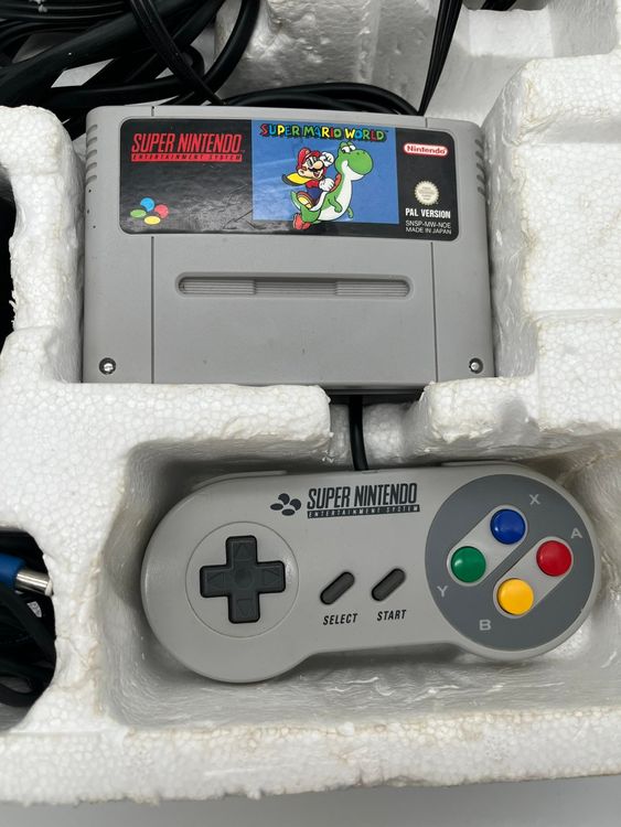 SNES OVP + Mario World controller Konsole Super Nintendo (Gebraucht) in ...