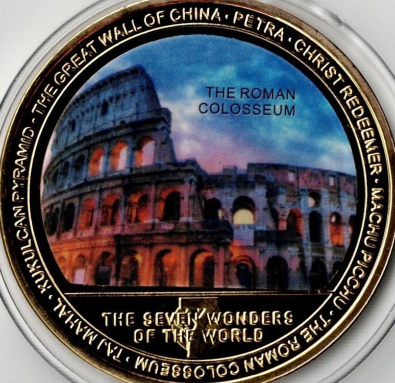 The Roman Colosseum_The Seven Wonders of The World_Gedenkmed (Neu ...