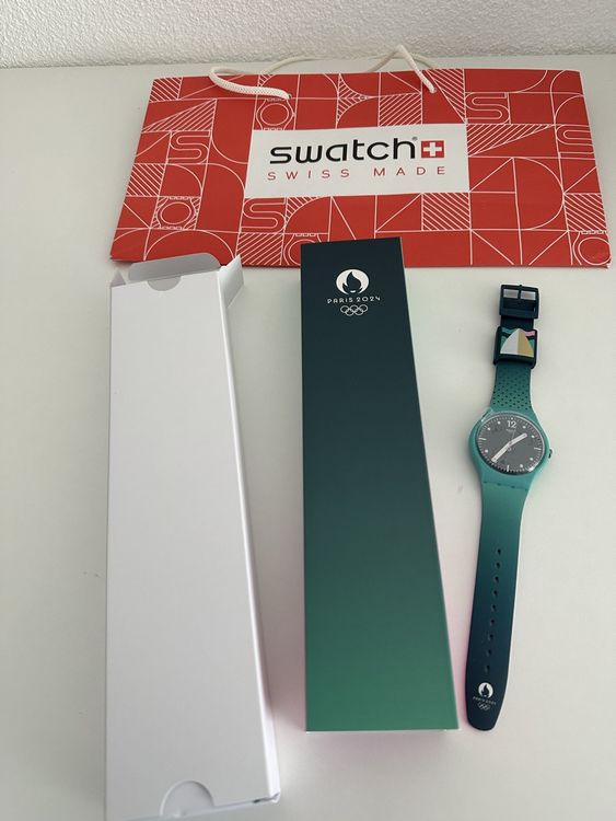 SWATCH PARIS Olympia GREEN BACKSIDE WAVE Special Edition | Kaufen auf ...