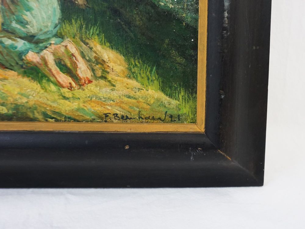 Ölgemälde Kreuzigung Christi von Fritz Bernhard (Gebraucht) in Pratteln für CHF 200 – mit ...