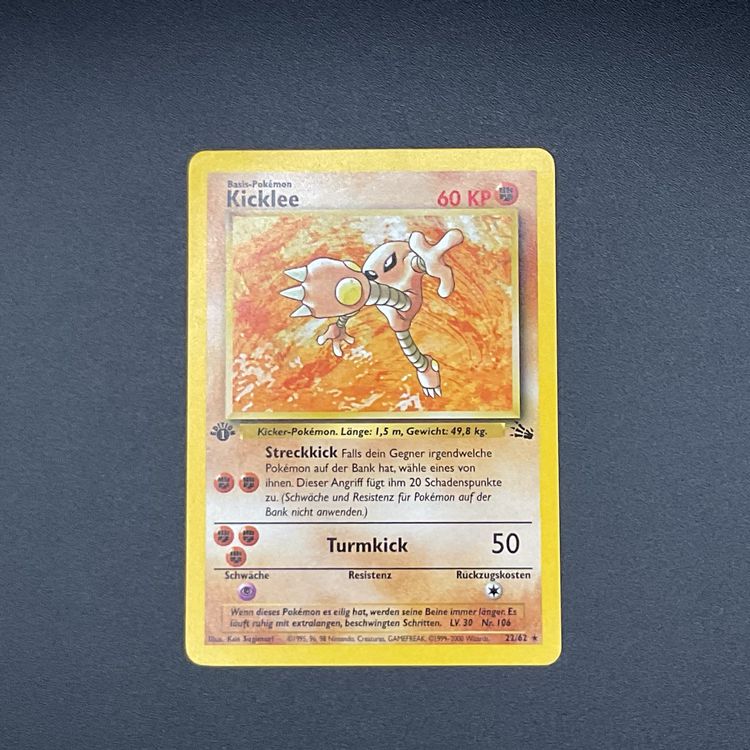 Pokémon Fossil Kicklee 1st Edition NM Rare Ab 1 | Kaufen auf Ricardo