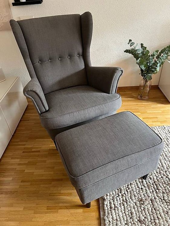 Strandmon Sessel mit Hocker | Kaufen auf Ricardo