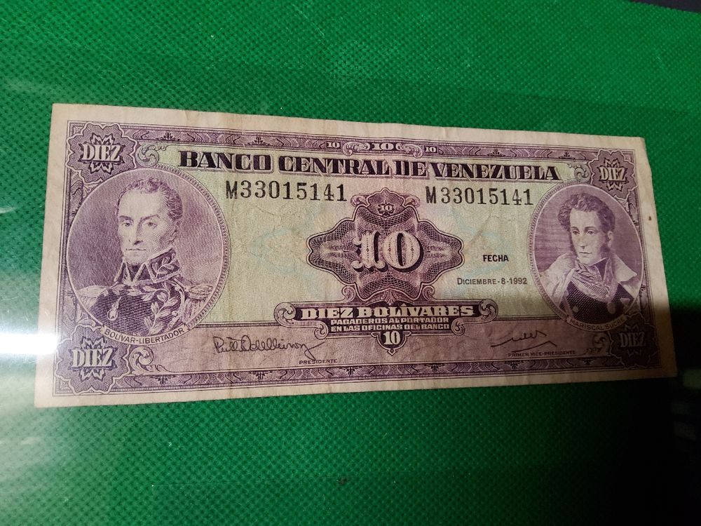 Banknote Venezuela 1992 (Gebraucht) in Herisau für CHF 1.3 – mit ...