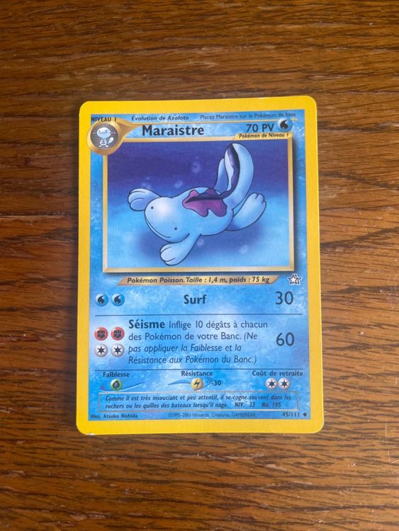 Carte Pokemon Maraistre - Neo Genesis - FR (Gebraucht) in Vernayaz für ...