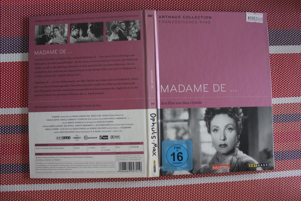 Madame de: Arthaus Collection Französisches Kino Boyer, Char (Gebraucht ...