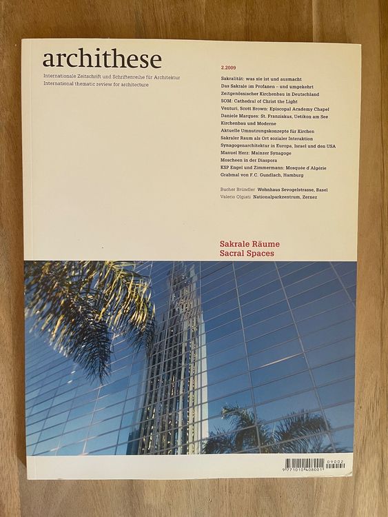 Architekturzeitschrift: Archithese „Sakrale Räume“ | Kaufen auf Ricardo