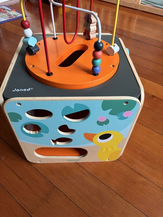 Janod Activity Cube, Motorikwürfel aus Holz (Gebraucht) in Stettlen für ...