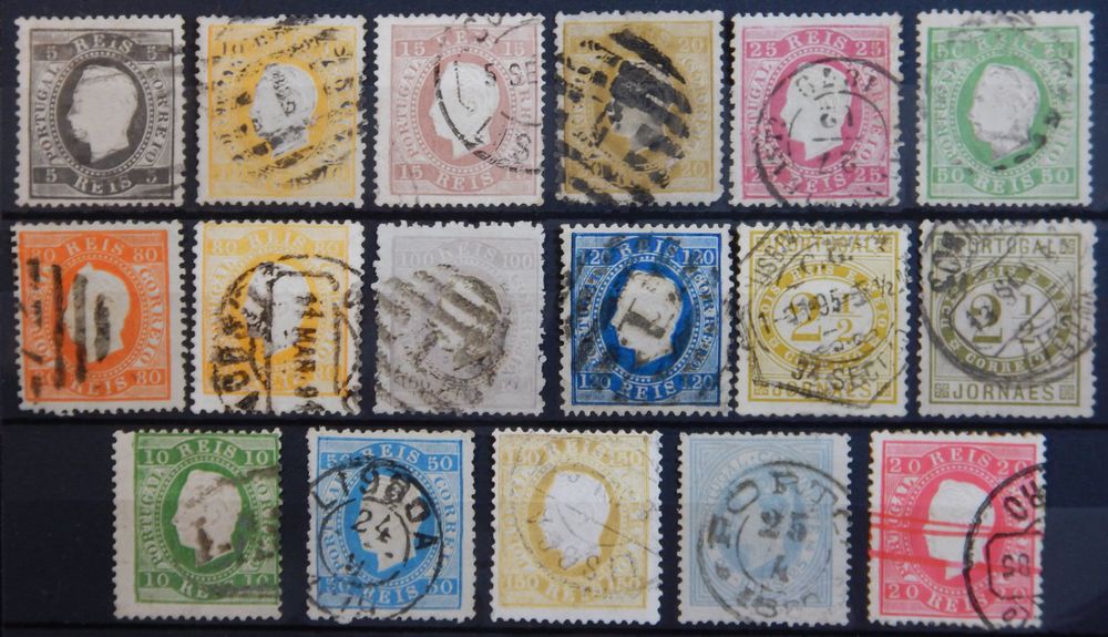 Portugal ex. Kat. 34-60 gest. 1870/84 Kat. 600 Euro (D'occasion) à ...