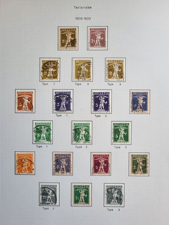 1909-1933, Kleinlot Schweiz - Tellknabe mit Armbrust (Gebraucht) in stäfa für CHF 22 – mit ...