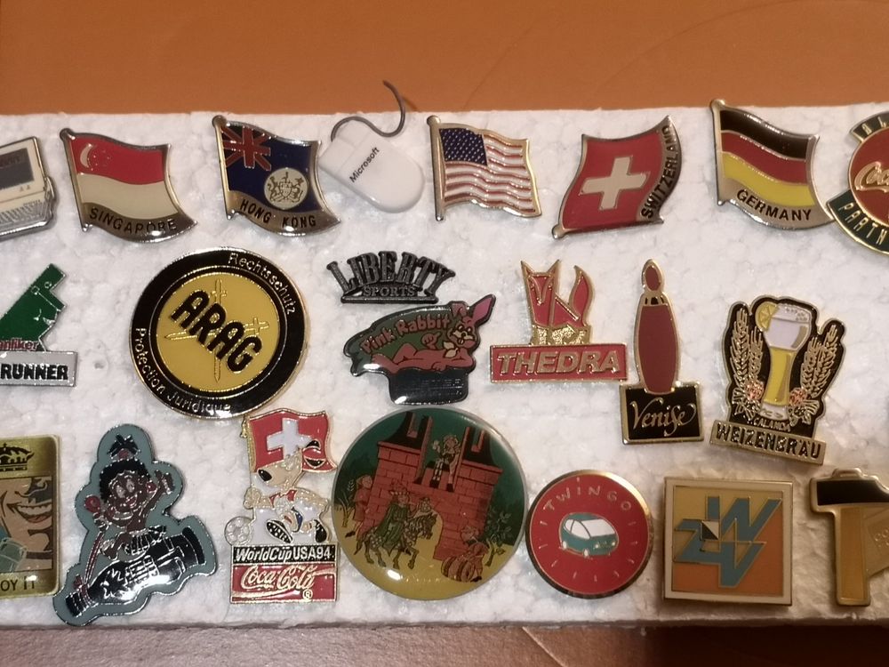 Pin seltene Vintage Pin's Sammlung Abzeichen 39 x (Neu (gemäss ...