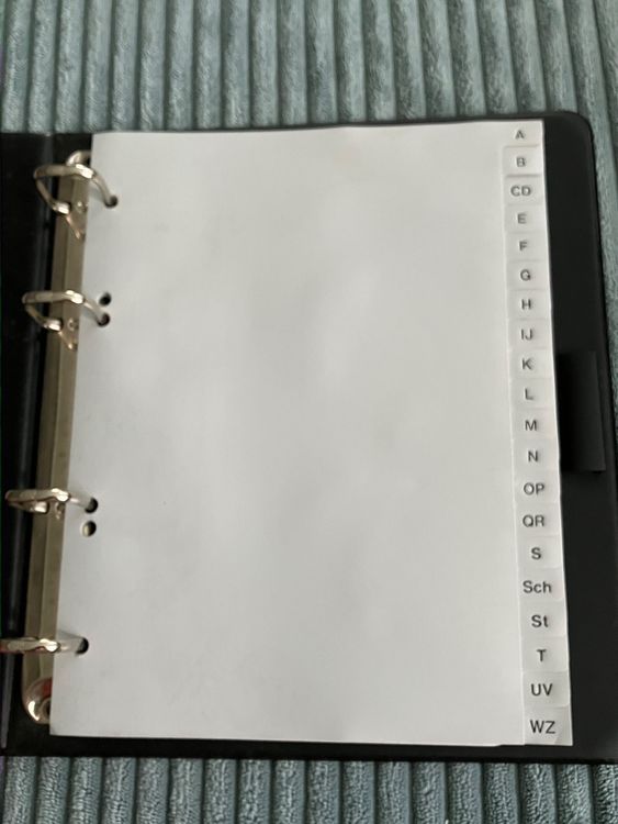 A5 Ordner mit Alphabet Register | Kaufen auf Ricardo