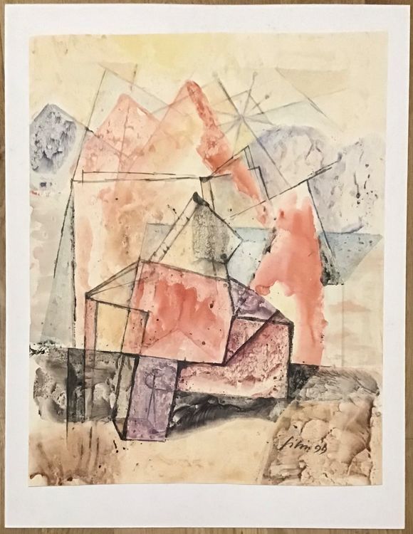 Grosse Kubistische Mischtecknik Unleserlich Signiert (Gebraucht) in Root für CHF 10 – mit ...