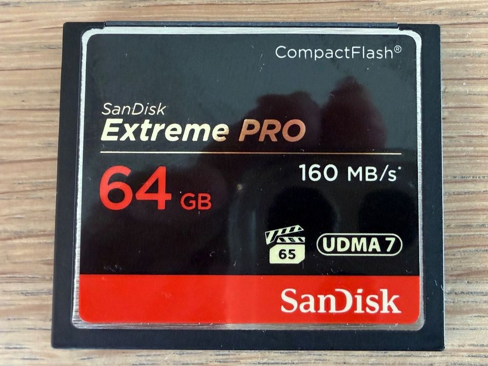 SanDisk Extreme PRO CF CompactFlash 64GB 160MB/s (Gebraucht) in Meilen ...