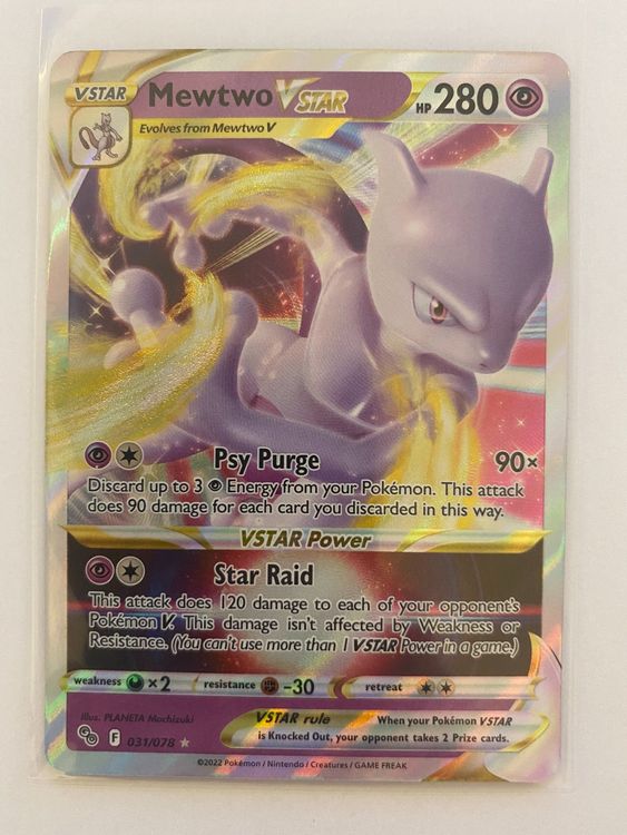 Pokemon Mewtwo VStar 031/078 Pokemon Go EN | Kaufen auf Ricardo