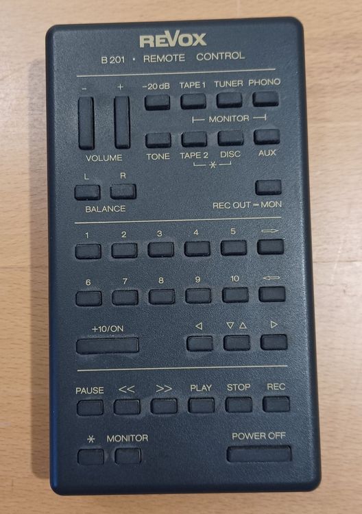 Revox Fernbedienung B201 (Gebraucht) in Oensingen für CHF 60 – mit ...