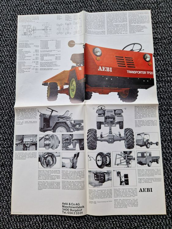 Original Prospekt Aebi Transporter TP20 Poster | Kaufen auf Ricardo