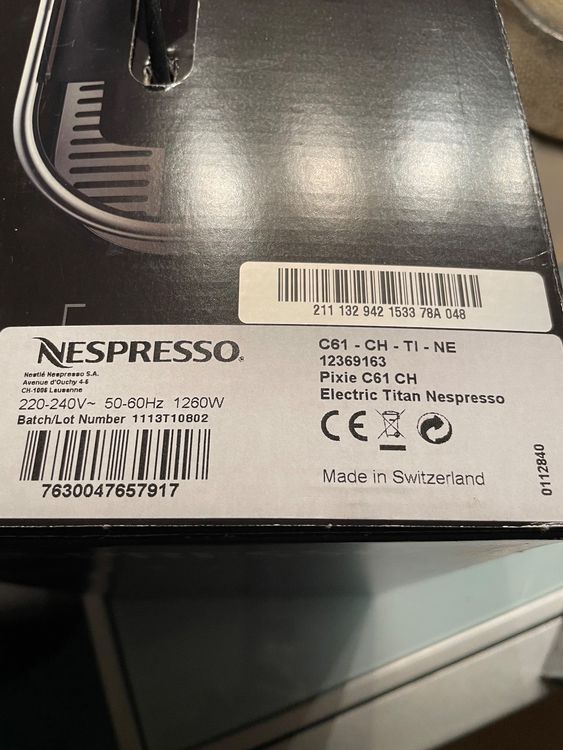 Pixie Nespresso Maschine (Neu und originalverpackt) in Ehrendingen für ...