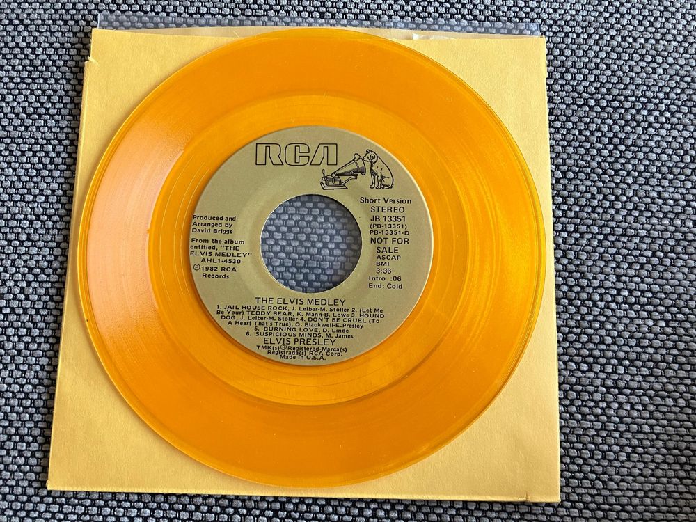 Elvis Presley / Single The Elvis Medley / USA Promo | Kaufen auf Ricardo