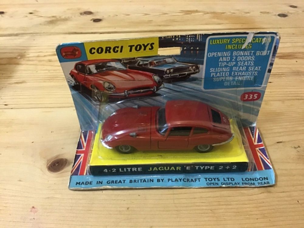 Corgi - 335 Original Jaguar E Type 2+2 4.2. Rot OVP TOP !!! | Kaufen ...