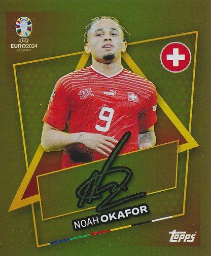 Topps EURO 2024 DE Edition Okafor SP Gold mit Unterschrift | Kaufen auf ...