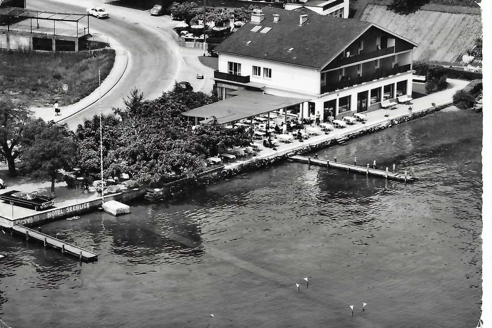 FAULENSEE Thunersee, Strandhotel Seeblick, Fliegeraufnahme | Acheter ...