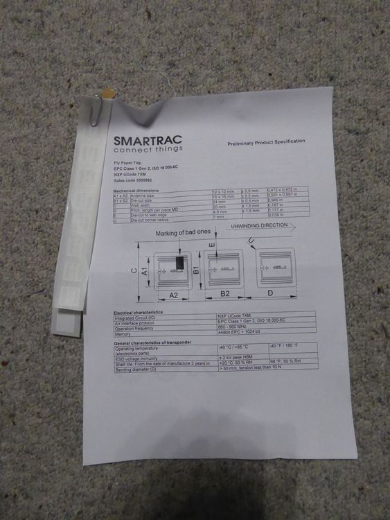 RFID Tag NXP UCode 7XM 10 Stück (Gebraucht) in Aarau für CHF 1 – mit ...