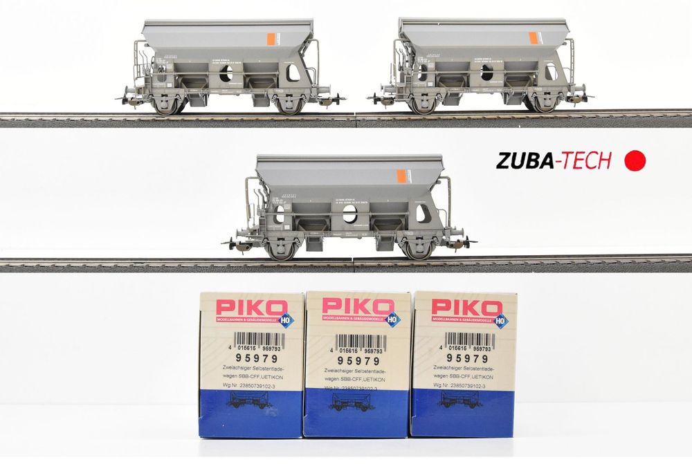Piko 3x 95979 Selbstentladewagen der SBB H0 GS mit OVP (Neu (gemäss ...