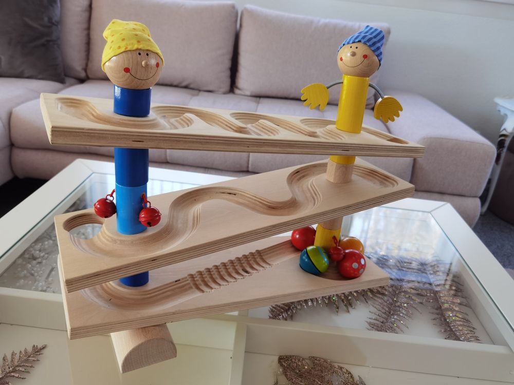 Haba Kugelbahn Kullerei mit 5 Holzkugeln (Gebraucht) in Unterägeri für ...