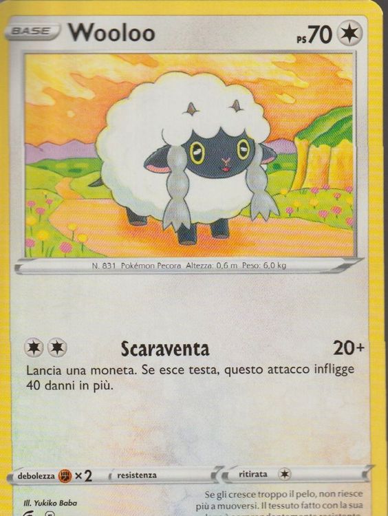 TCG POKEMON Colpo Fusione 222 / 264 WOOLOO Italiano (Neu (gemäss ...