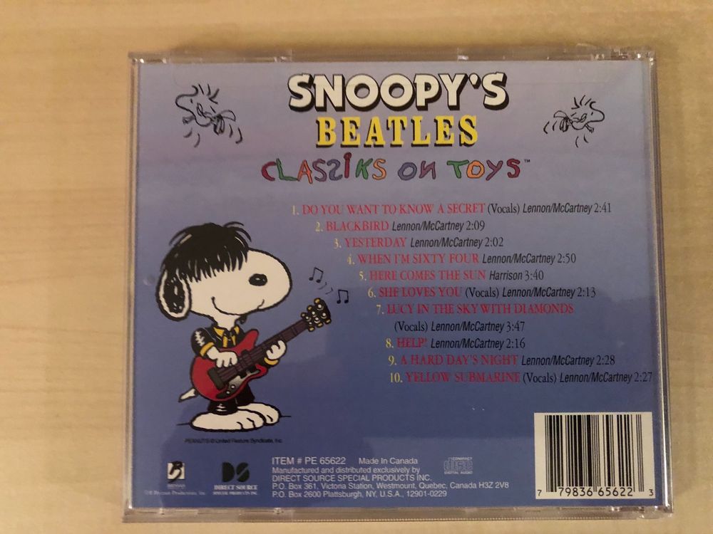 Snoopys Beatles / Classiks on Toys CD (Gebraucht) in Rümligen für CHF ...