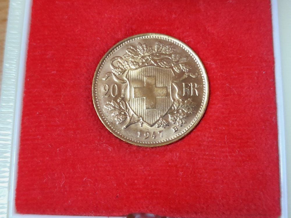 Goldvreneli Jahrgang 1947, unzirkuliert | Kaufen auf Ricardo