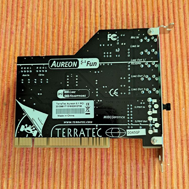 Carte son TerraTec Aureon 5.1 Fun TTP8 Ver 1.1 PCI | Kaufen auf Ricardo