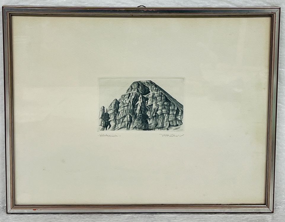 Karl BICKER ( 1886- 1982 ) Radierung Handsigniert (Gebraucht) in Root ...