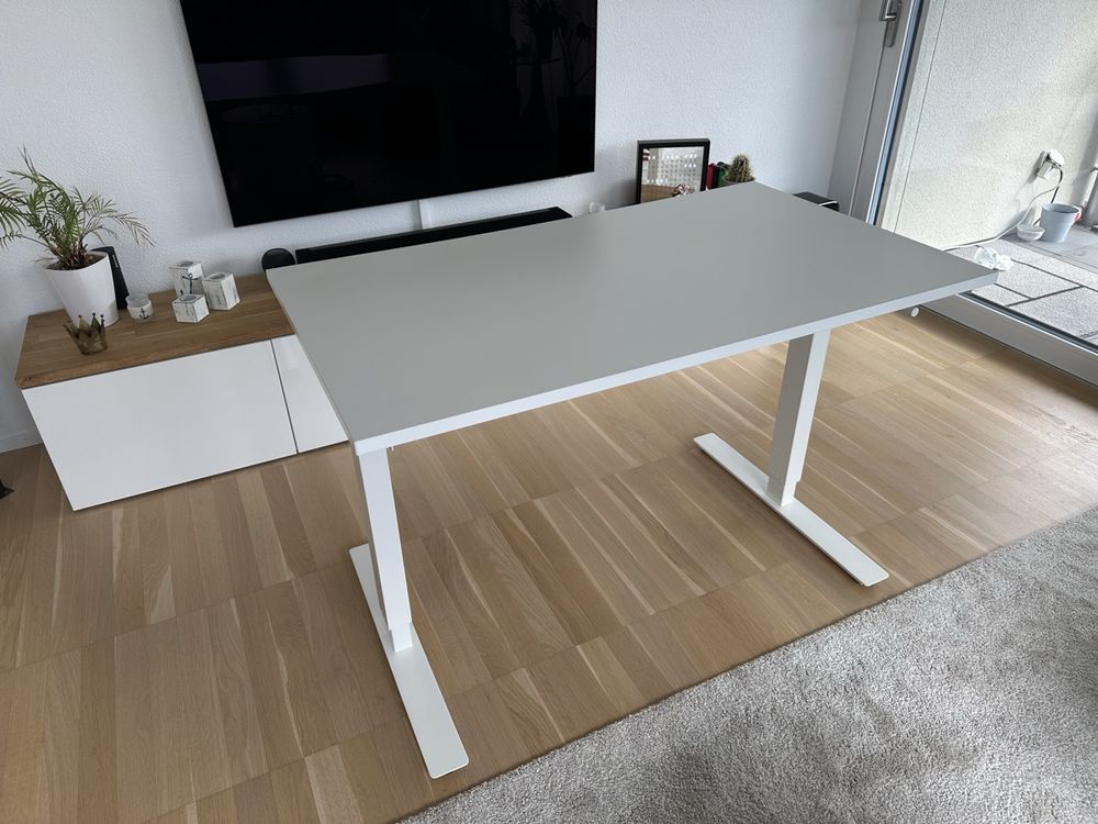 Wunderschne Schreibtisch Hhenverstellbar 120x70 Ebenbild