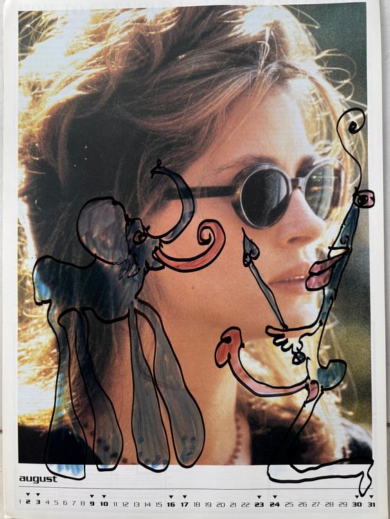 Julia Roberts Kalender 1997 12x Zeichnungen von Ivan Hotz | Kaufen auf ...