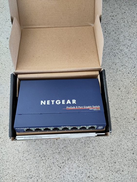 8-port Gigabit Switch, Netgear ProSafe GS108 (Gebraucht) in für CHF 2 ...