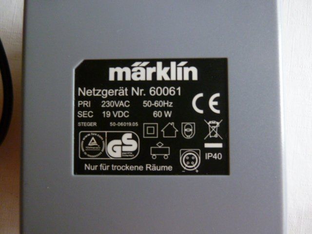 Märklin Schaltnetzteil (Trafo) 60 VA 60061 | Kaufen auf Ricardo