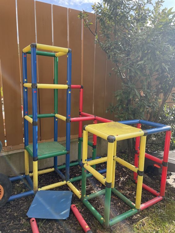 Quadro Klettergerüst Spielturm Kinder Spielplatz Garten (Gebraucht) in ...