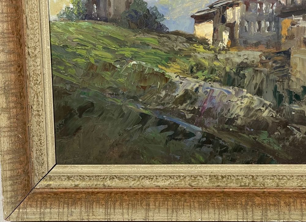 KÜNSTLER ? OELGEMÄLDE LANDSCHAFT AUF HOLZ MIT RAHMEN (Gebraucht) in Gersau für CHF 78 – mit ...